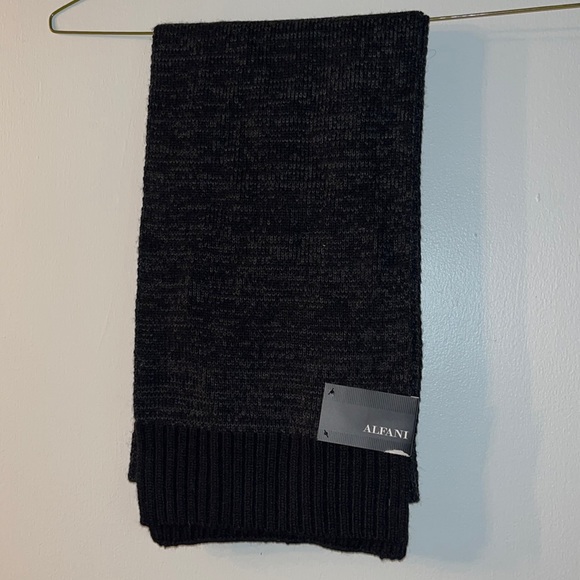 Alfani | Accessories | Nwt Alfani Mens Black Gray Scarf | Poshmark